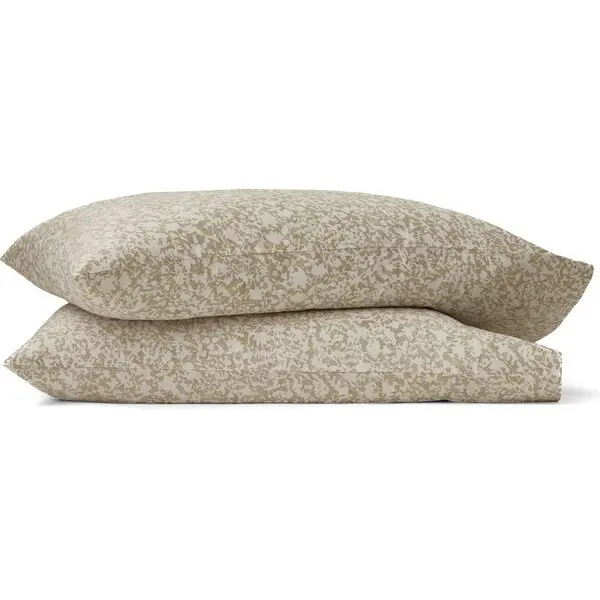BOLL & BRANCH Garden Signature Hemmed Set Of 2 Pillowcases - Oak