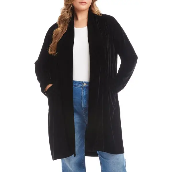 Karen Kane Velvet Duster