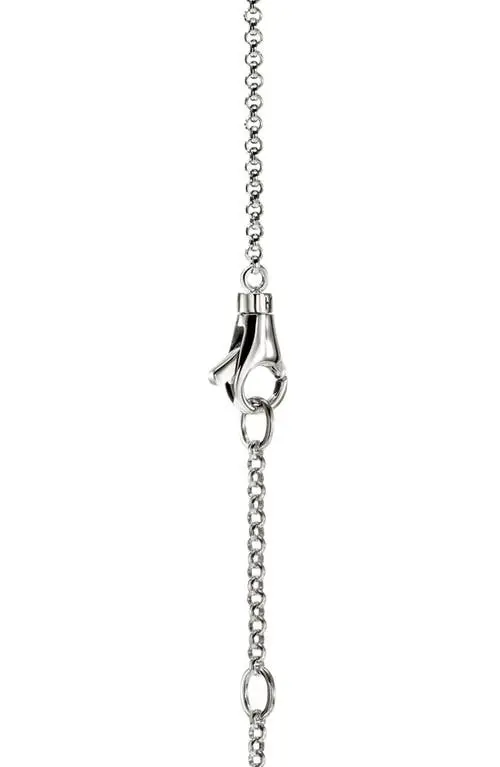 John Hardy Pavé Diamond Spear Station Necklace