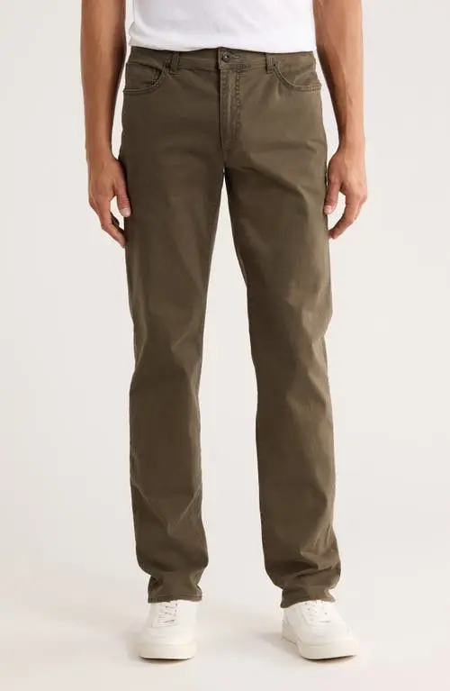BRAX Cadiz Marathon Cotton-stretch Twill Pants - Khaki