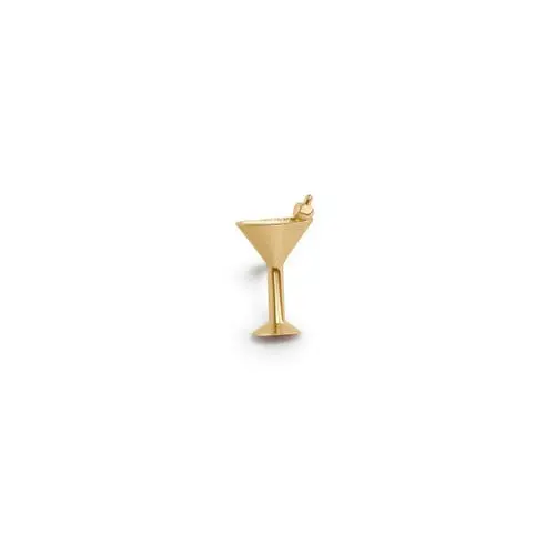WHIT JEWELRY 14k Yellow Gold Martini Stud - Gold - Butterfly Back