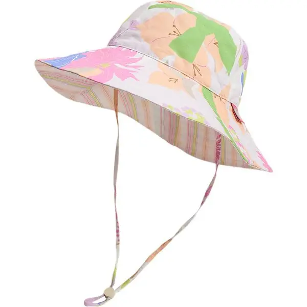 LOST PATTERN Frida X Cotton Reversible Sun Hat - Pink