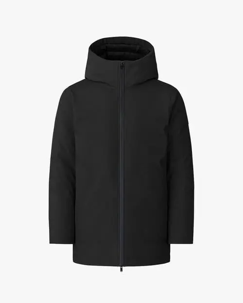 QUARTZ CO. Jules Hooded Down Winter Jacket - Black
