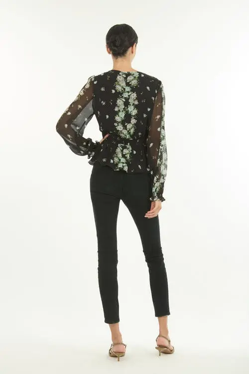 SECRET PON-PON Floral Print Emerson Blouse