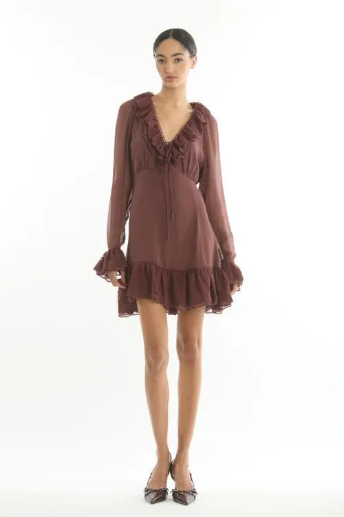 SECRET PON-PON Poet Dress - Mulberry