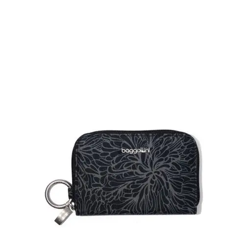 BAGGALLINI Deluxe Card Case - Midnight Blossom Print