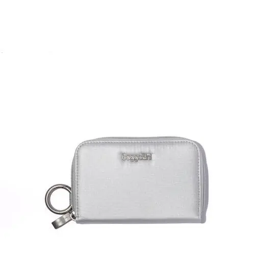 BAGGALLINI Deluxe Card Case - Silver Metallic