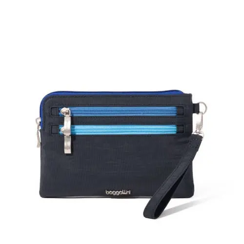 BAGGALLINI Rfid Currency Organizer Wristlet - French Navy