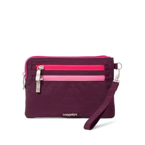 BAGGALLINI Rfid Currency Organizer Wristlet - Mulberry