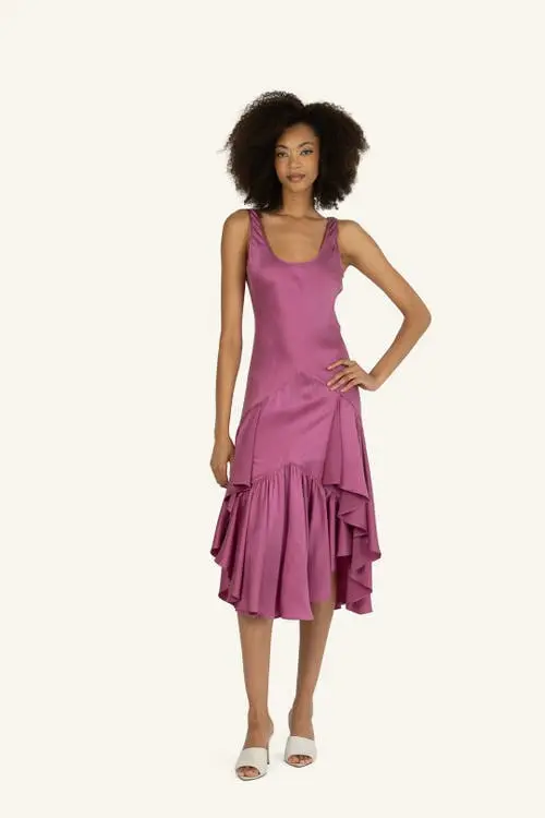 SECRET PON-PON Evelyn Maxi Dress - Plum