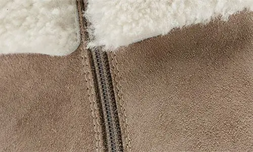 La Canadienne Dixie Genuine Shearling Trim Ankle Boots