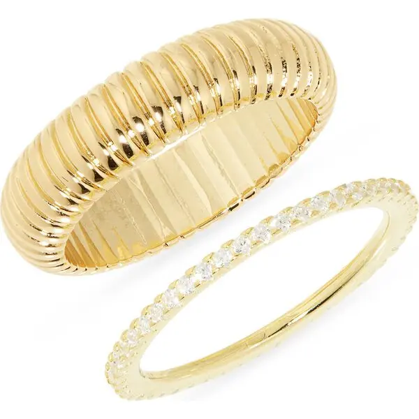 Shashi Set Of Two Rings - Gold