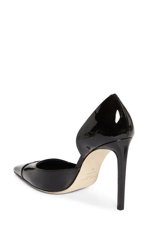 JIMMY CHOO Brigitte Pointed-toe D'orsay Pumps - Black
