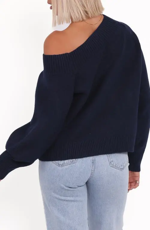 PETAL & PUP Allis One-shoulder Sweater