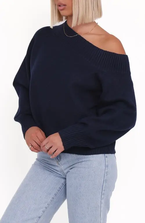 PETAL & PUP Allis One-shoulder Sweater