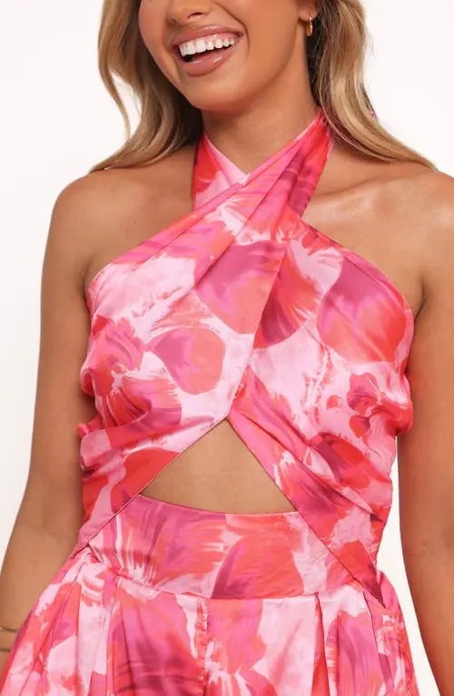 PETAL & PUP Primrose Print Cutout Halter Romper