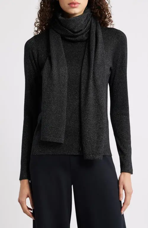 Eileen Fisher Shimmer Merino Wool Blend Scarf