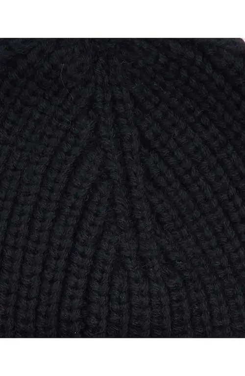 Barbour Mosely Cotton & Wool Blend Beanie - Black