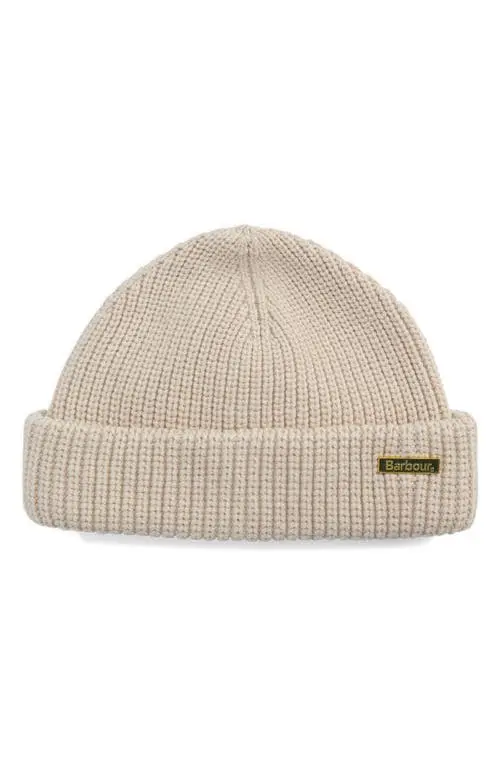 Barbour Mosely Cotton & Wool Blend Beanie - Mist