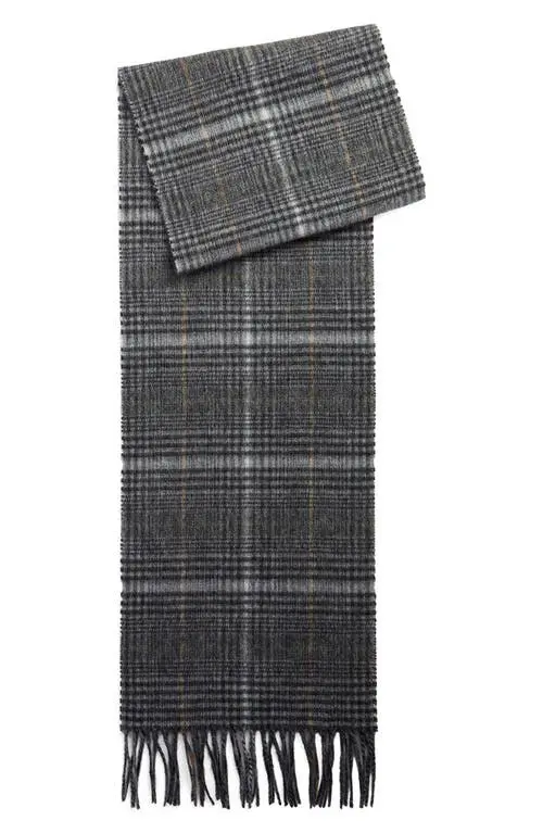 Barbour Danbrooke Plaid Fringed Wool & Cashmere Scarf