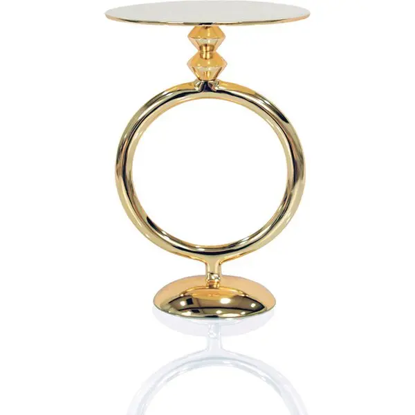 LUNARES O' Table - Gold W/oyster