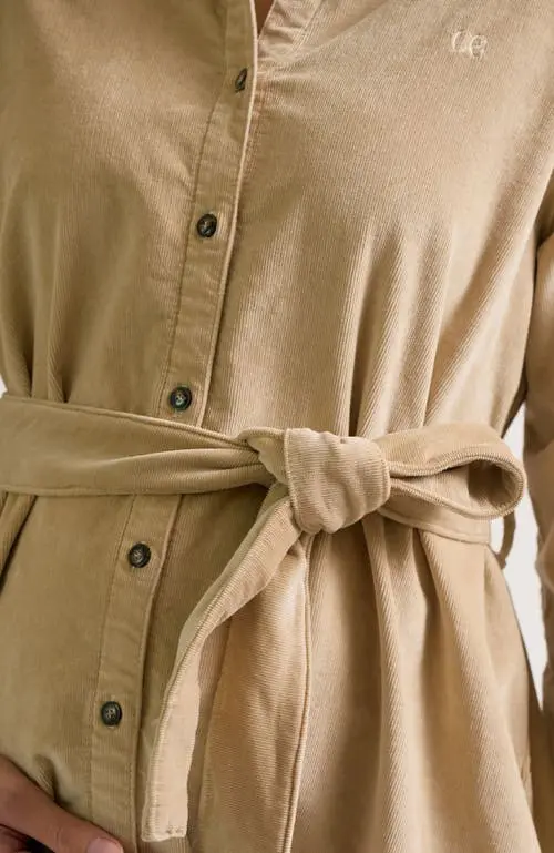 CACHE COEUR Maternity Corduroy Shirt Dress - Hazel