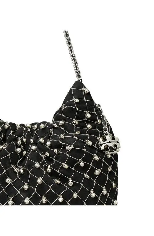 Tory Burch Mini Fleming Bell Hobo Bag