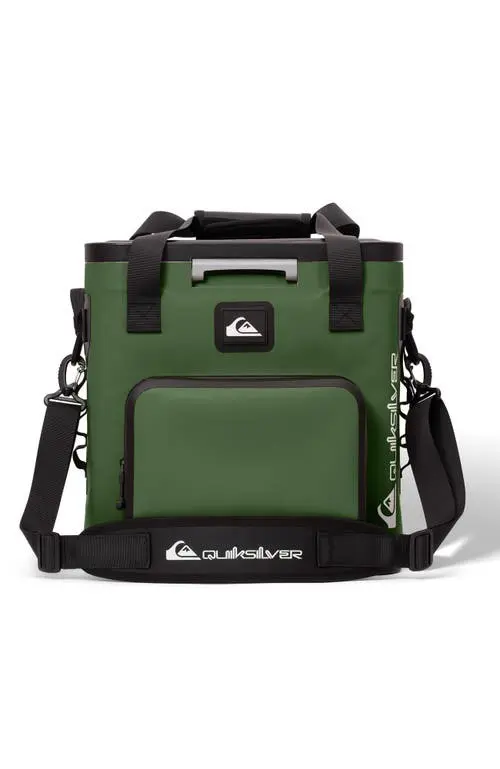 Quiksilver Coastal 20l Multi-layer Insulated Zipperless Box Cooler With Bottle Opener - Trekking Green