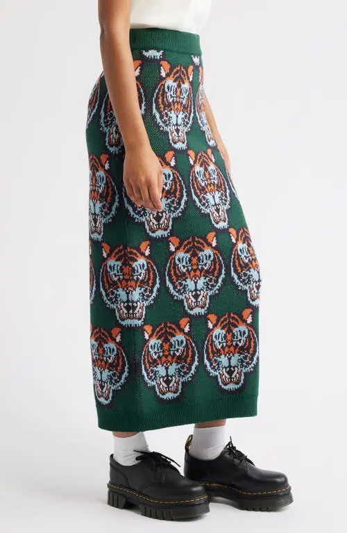 DRESSED IN LALA Wild Things Knit Midi Skirt