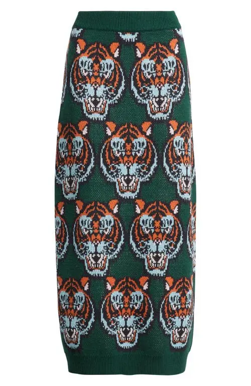 DRESSED IN LALA Wild Things Knit Midi Skirt