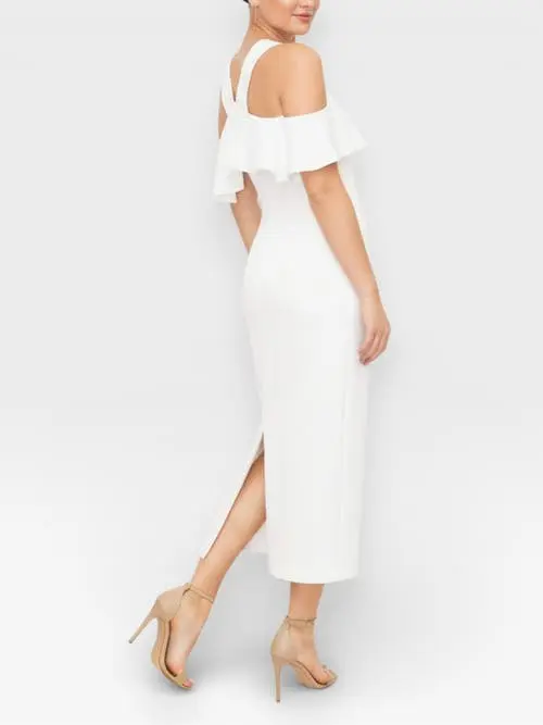Rachel Rachel Roy Off-the-shoulder Ruffle Midi Dress