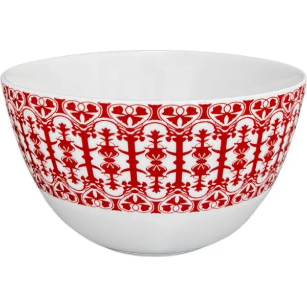 CASKATA Casablanca Crimson Cereal Bowl Porcelainset 4 - Red