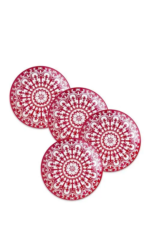 CASKATA Casablanca Crimson Plates Porcelainset 4