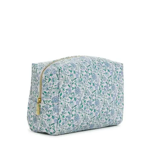 TRVL DESIGN Hamptons Floral Cosmetic Bag - Blue