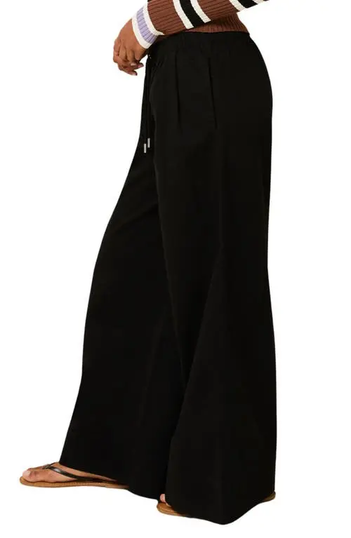 Solid & Striped The Flynn Stretch Cotton Wide Leg Pants