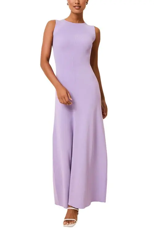 Solid & Striped The Lucerne Rib Sleeveless Maxi Dress - Ultra Violet