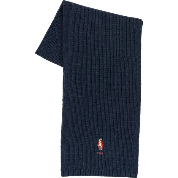 Ralph Lauren Holiday Bear Scarf - Newport Navy