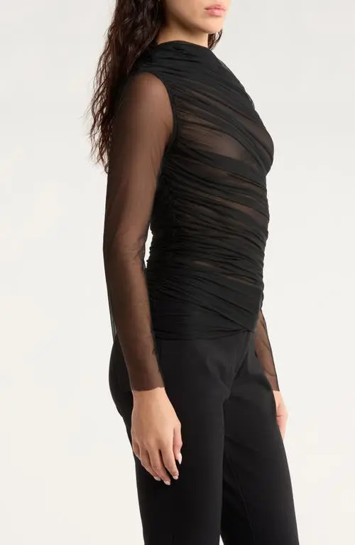FRAME The Draped Sheer Top