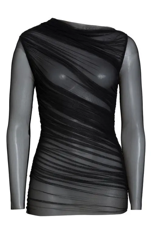 FRAME The Draped Sheer Top
