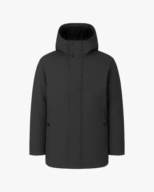 QUARTZ CO. Gaspé Hooded Insulated Winter Jacket - Black