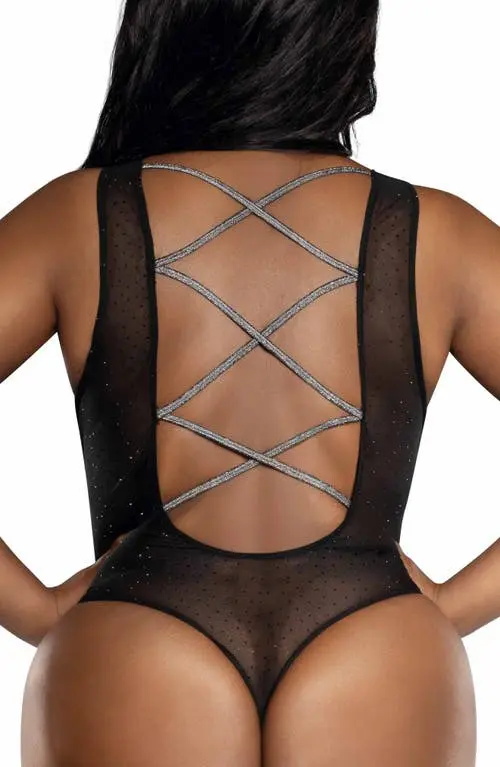 DREAMGIRL Sheer Mesh Teddy