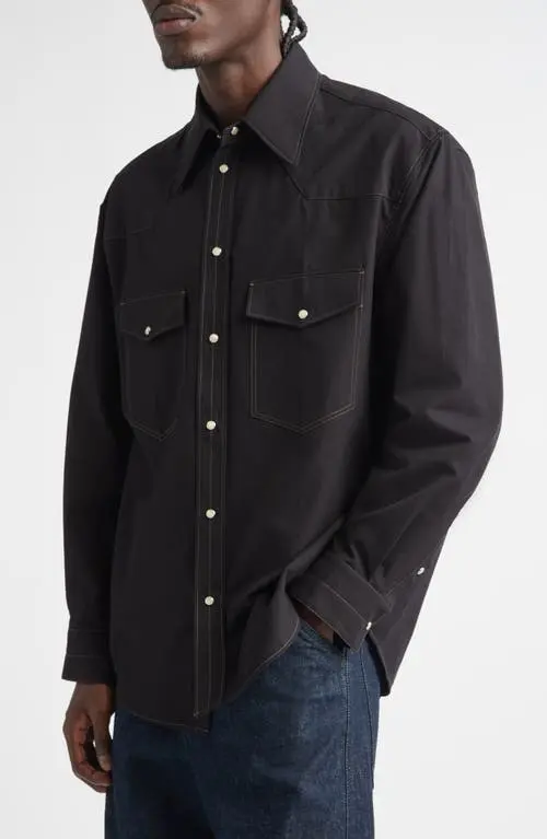 LEMAIRE Cotton Twill Western Snap-up Shirt