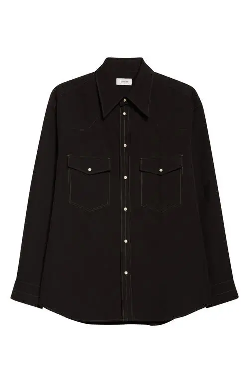 LEMAIRE Cotton Twill Western Snap-up Shirt