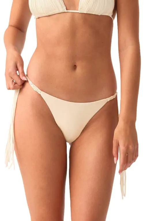 PQ SWIM Mila Side-tie Bikini Bottom - Cream