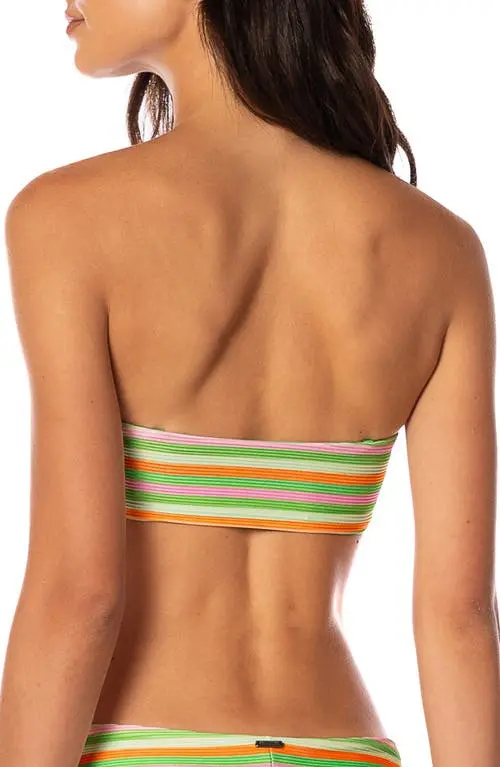 MAAJI Rainbow Stripe Tiffany Reversible Bikini Top