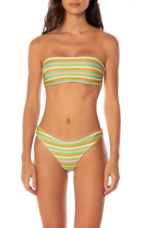 MAAJI Rainbow Stripe Tiffany Reversible Bikini Top