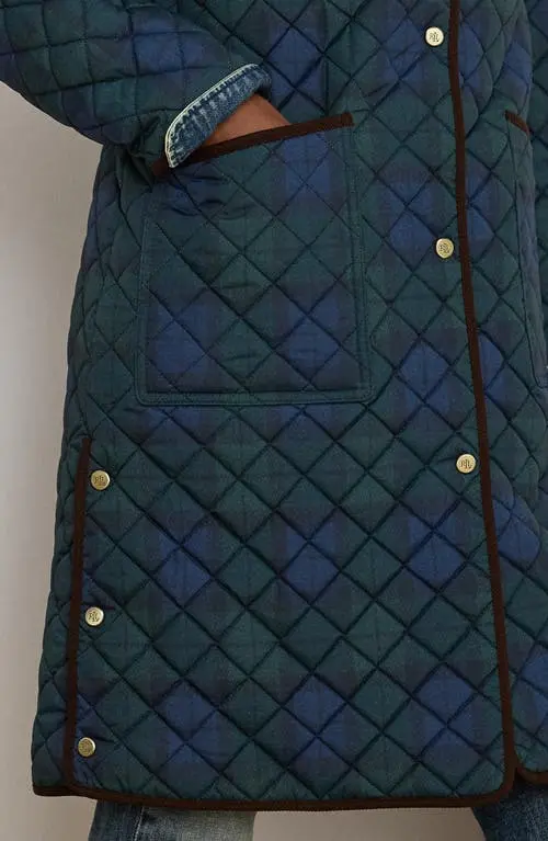 Ralph Lauren Tartan Quilted Coat
