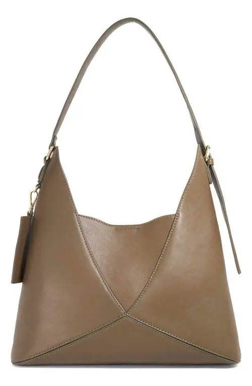Dune London Dinidearest Leather Shoulder Bag - Khaki
