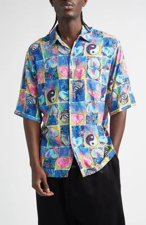 Martine Rose Hearts Boxy Button-up Shirt