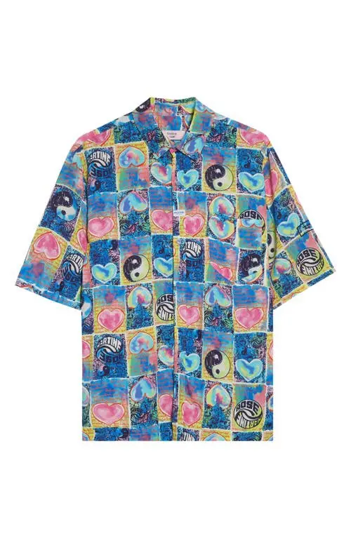 Martine Rose Hearts Boxy Button-up Shirt